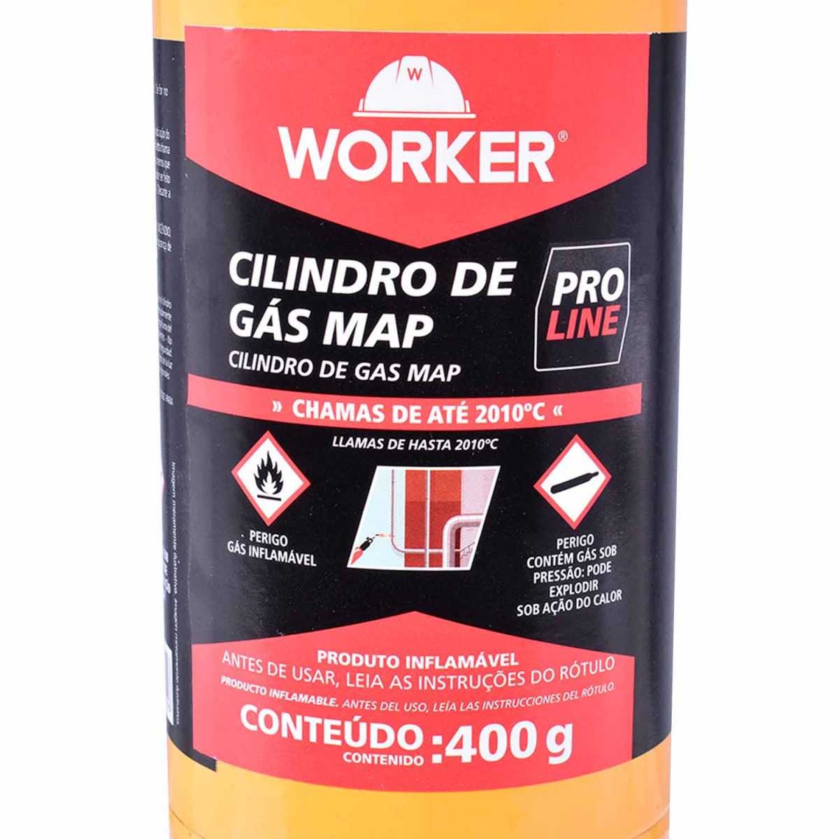 Cilindro Gás Mapp Para Solda 400g 887773 Worker