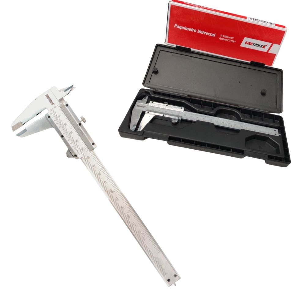Paquímetro Analógico 6 Pol 150 Mm Em Aço 500150 King Tools