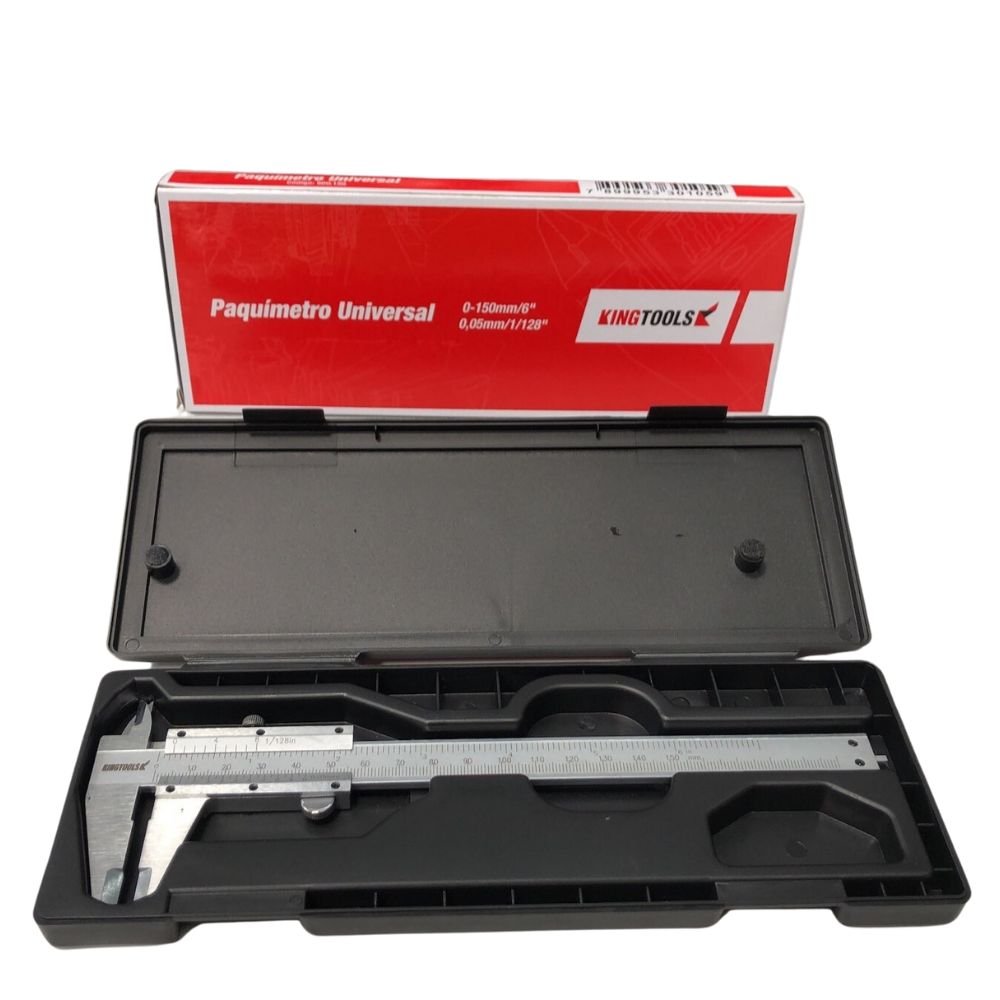Paquímetro Analógico 6 Pol 150 Mm Em Aço 500150 King Tools